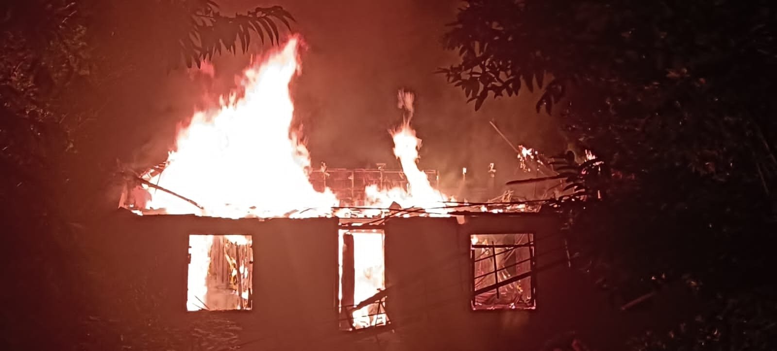 The house was set on fire by Vaikkathu; the tragedy was averted as the ...